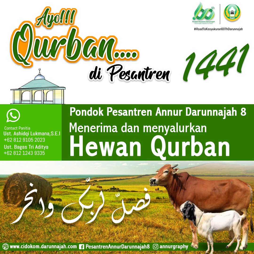 Info Qurban Pondok Pesantren Annur Darunnajah 8 Tahun 1441 Hijriah