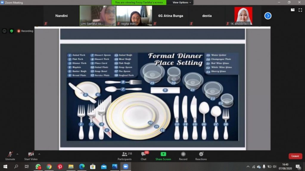 Seminar Table Manner, Ajarkan Pentingnya Etika di Meja Makan