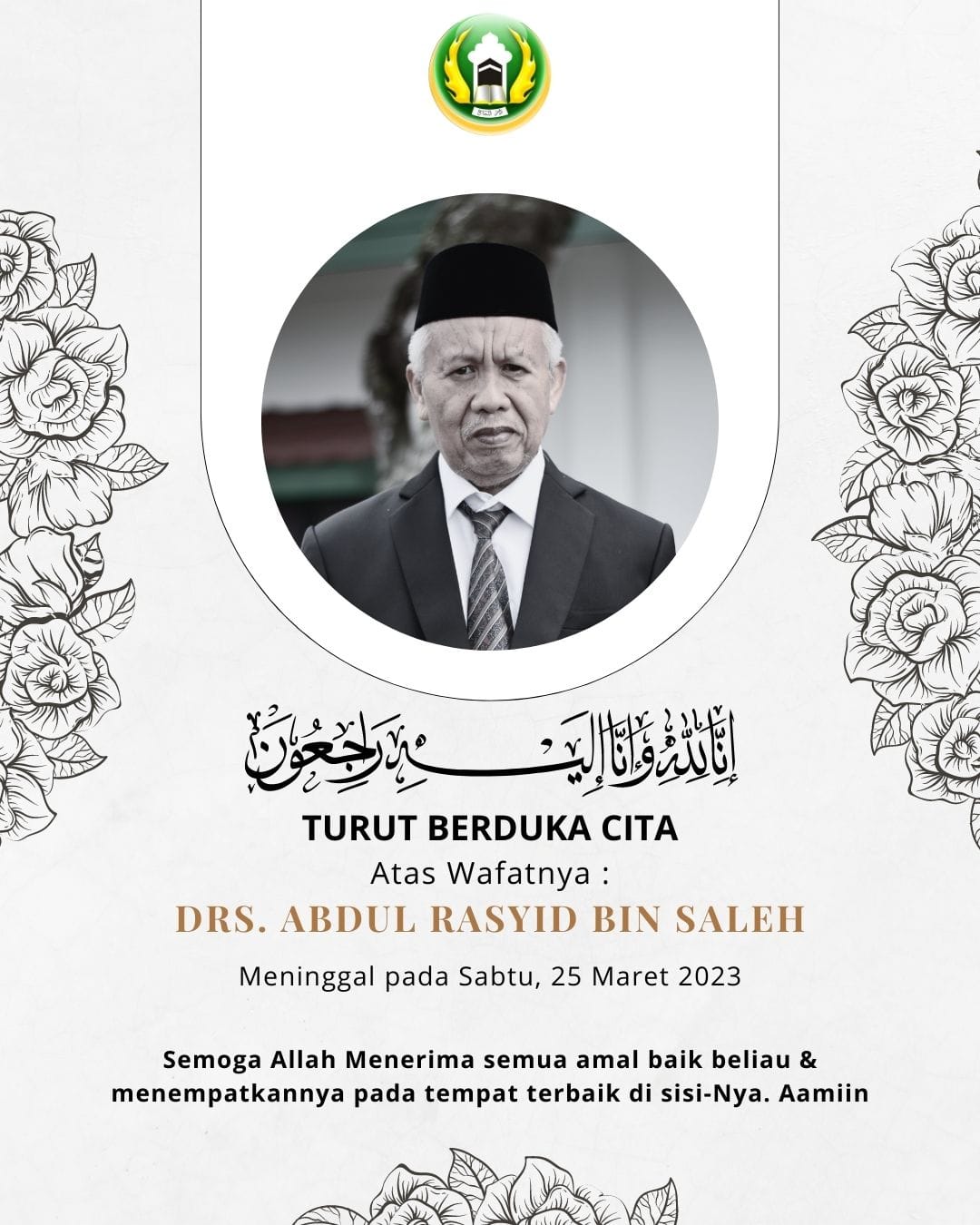 In Memorian: Ustadz Drs Abdul Rasyid Sholeh Teladan Totalitas Dan ...